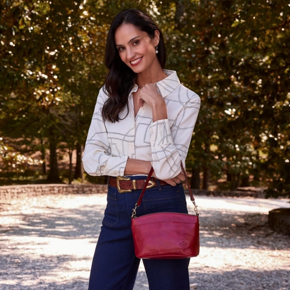 Patricia Nash | Bags | Nwt Patricia Nash Marcie Ruby Red Leather ...